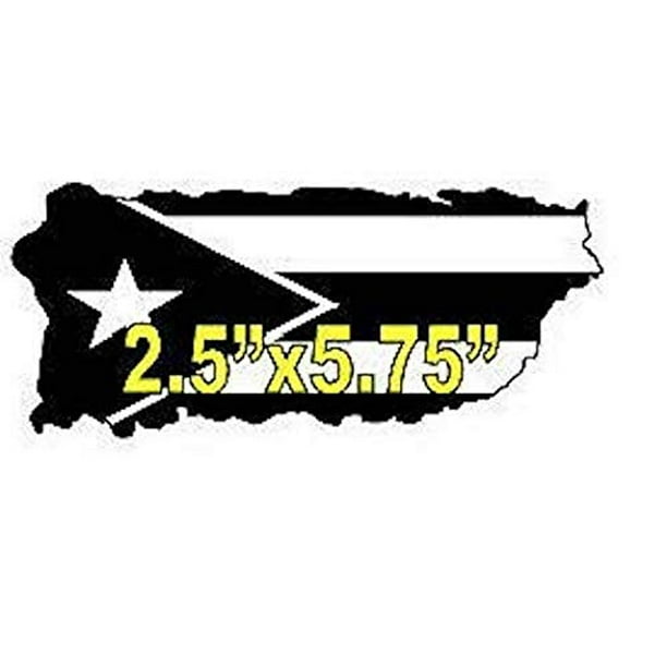 Puerto Rico Flag Sticker (Pack of 2) Vinyl Decal, Bandera , Boricua ...