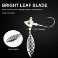Bombrooster Underspin Jig Heads 5-Pack with Spinner Blades， Fishing ...