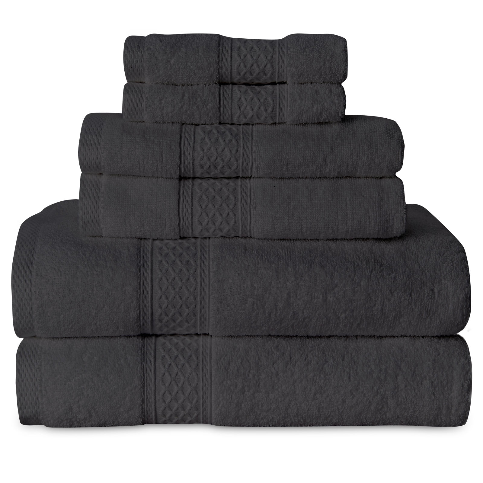 Click here for Gogreen Gray Bath Towel Sets Of 6 Pieces  2 Bath T... prices