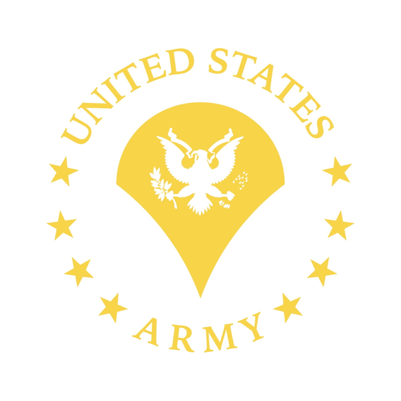 E-4 Specialist US Army Rank Sticker Decal Die Cut - Self Adhesive Vinyl ...