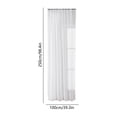 Anckoeil Waterproof UV Resistant Outdoor Sheer Voile Curtain, Rod ...