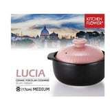 Kitchen Flower Lucia Natural Glazed Ceramic Porcelain Cookware Hot Pot ...