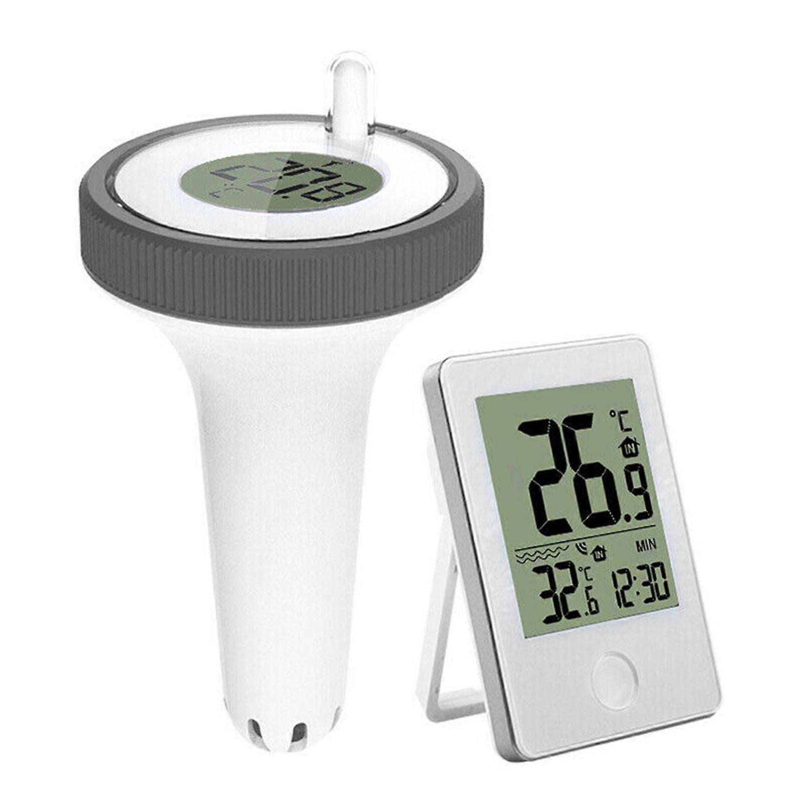 Floating Pool Thermometers with Indoor Monitor, Digital Pool ...