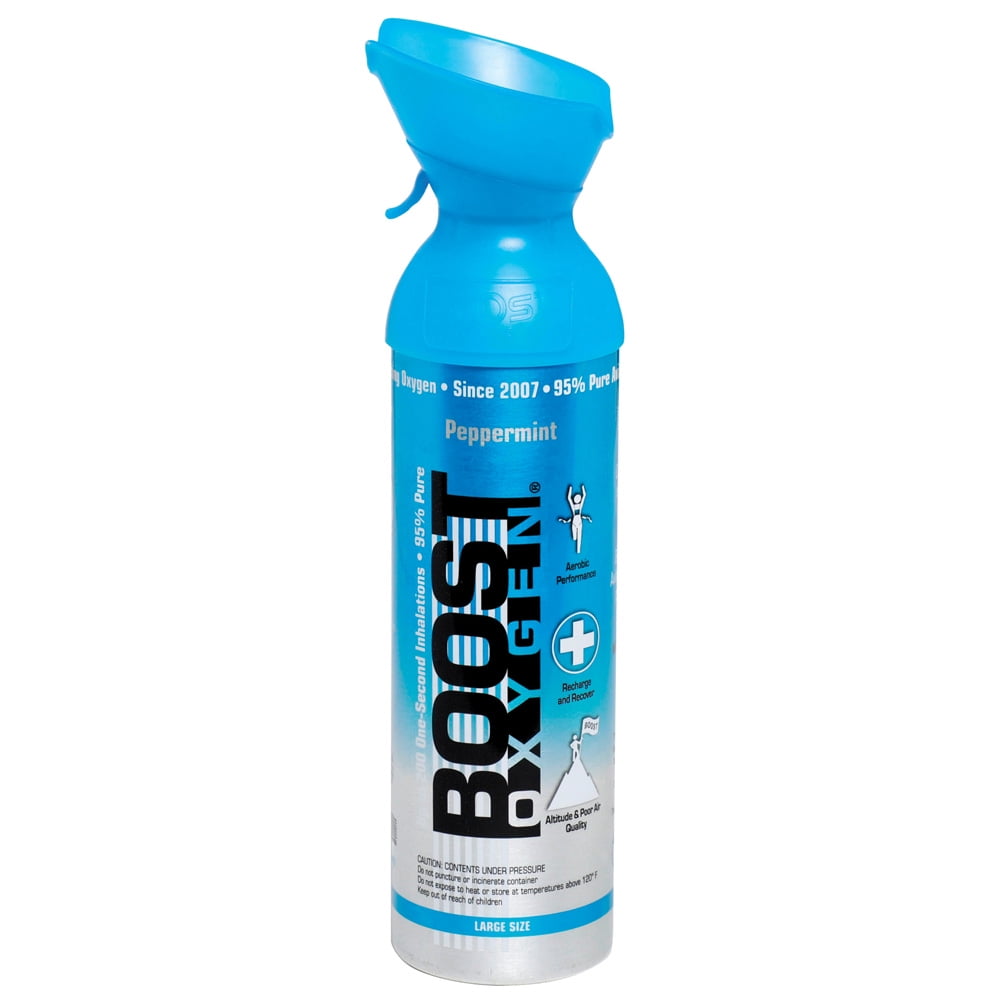 Boost Oxygen Natural Portable 10 Liter Pure Oxygen, Peppermint ...