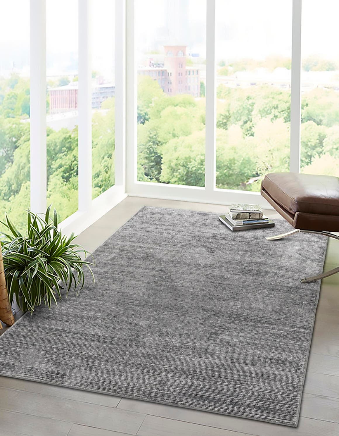 Rugs.com Finsbury Collection Rug – 2' x 3' Gray Medium Rug Perfect For ...