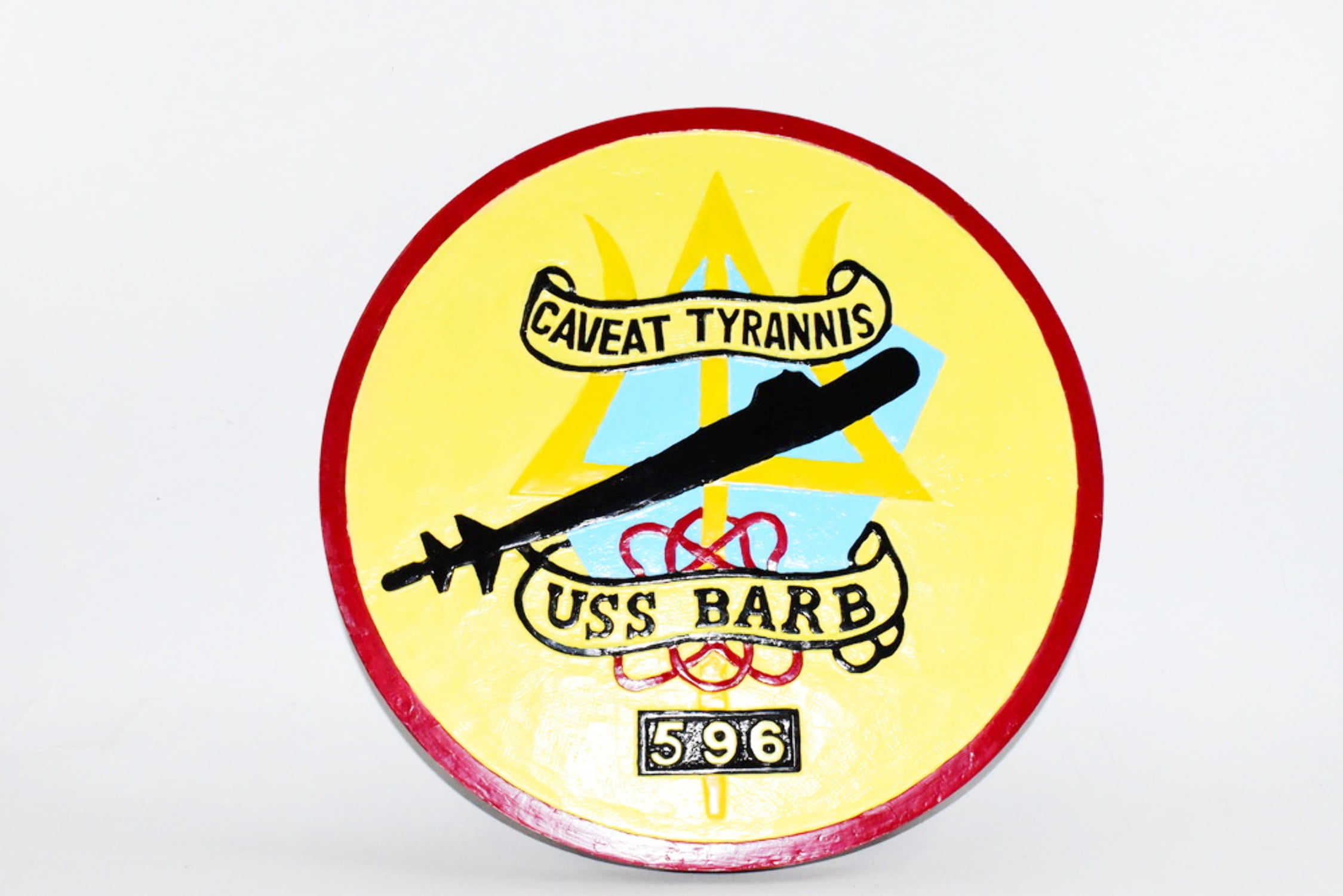SSN-596 USS Barb Plaque, 14, Mahogany, Navy - Walmart.com