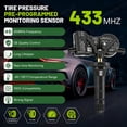 4PCS 433MHz TPMS Sensor for Jeep Grand Cherokee Wrangler Renegade ...