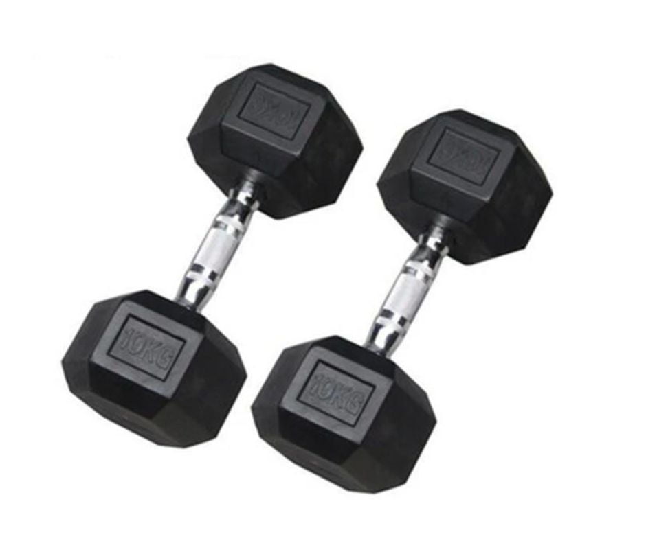 Mancuerna Pesa Hexagonal Recubierta 10kg Cada Una Kit 2 Pzs High End Fitness Hexa10_HF | Walmart ...