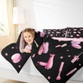 Castle Fairy Glam Cosmetic Print Full Size Bedding Sets 7 Pieces,Pink ...