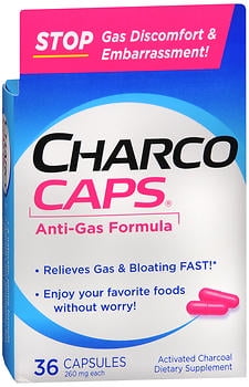 CharcoCaps Activated Charcoal Capsules - 36 Capsules - Walmart.com
