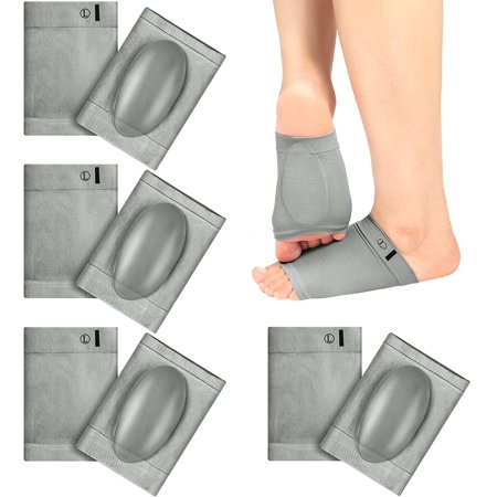 NETSENG4 Pairs Compression Arch Support Sleeves with Gel Pad Inside ...