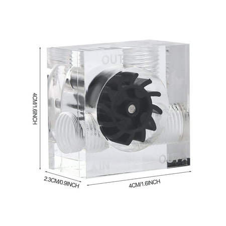 Flow Meter,12 Impellers Flow Meter PC Flow Meter PC Water Cooling High ...
