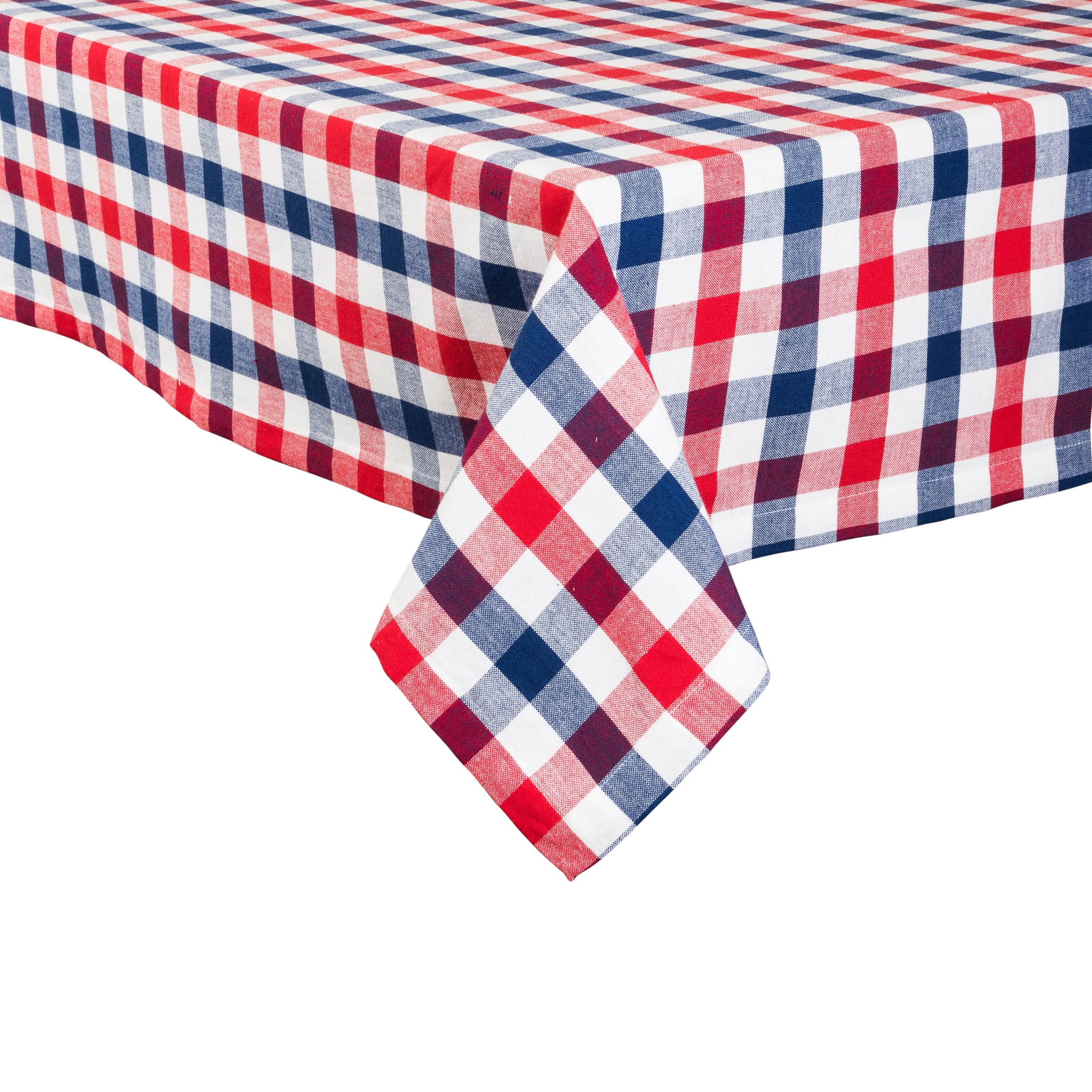 Design Imports Red & Blue Check Tablecloth 60 X 104", Seats 8-10 ...