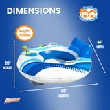 Banzai Motorized Inflatable Pool Float Cruiser Water Float with ...