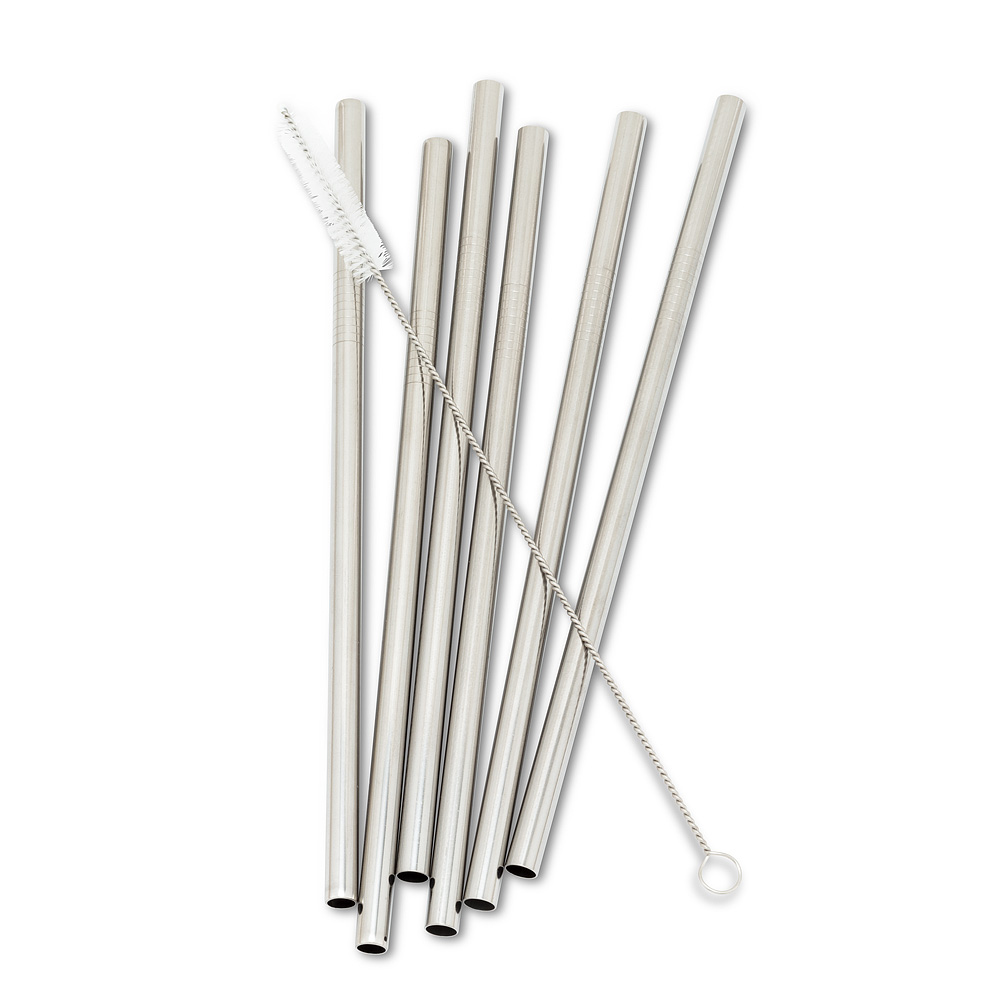Set of 4 Straight Wide Straws with Brush 7 Pieces - Walmart.com