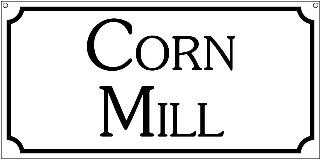 Corn Mill- 6x12 Aluminum Farm Ranch TV Stage Film Movie prop sign ...