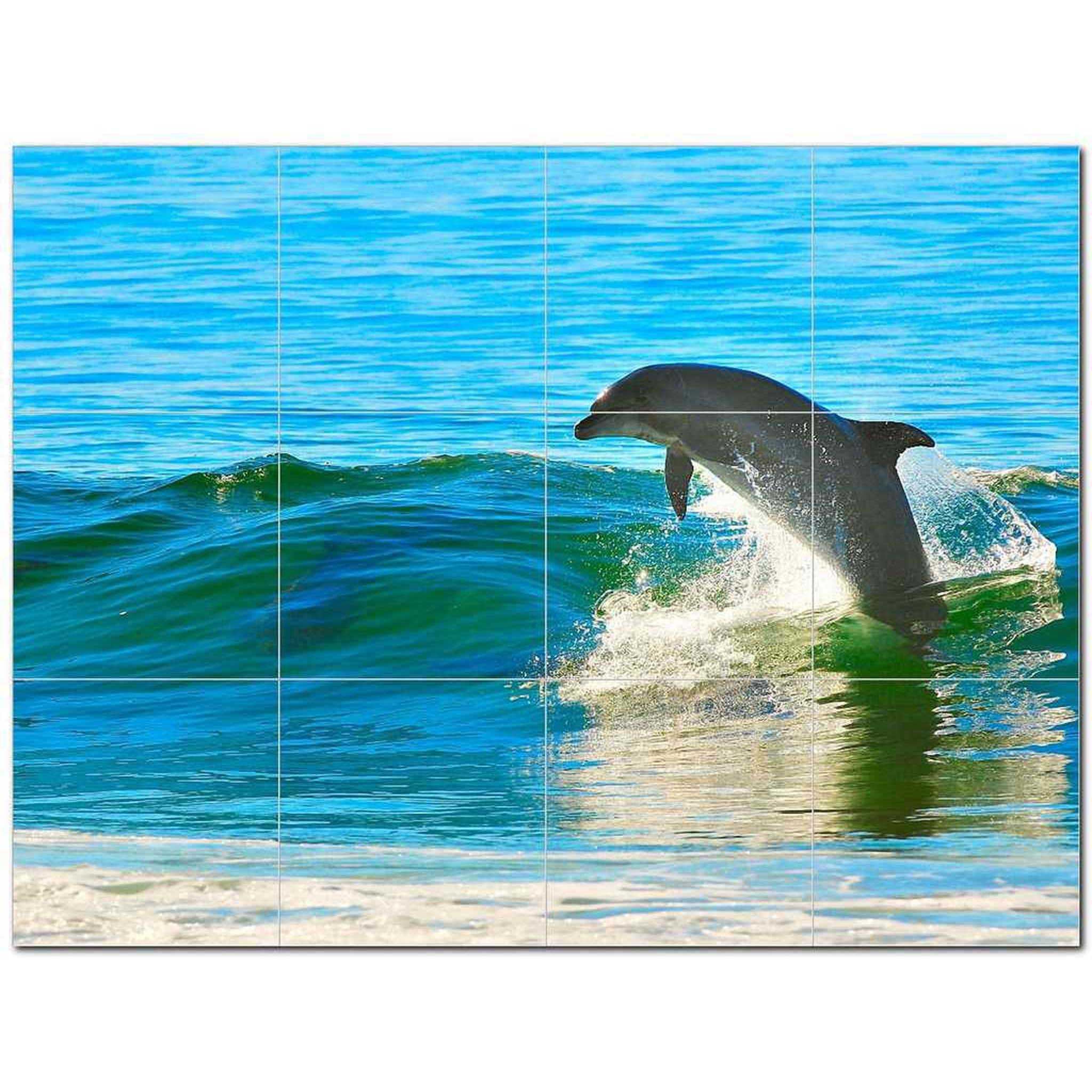Dolphin Ceramic Tile Mural Kitchen Backsplash Bathroom Shower 402814 ...
