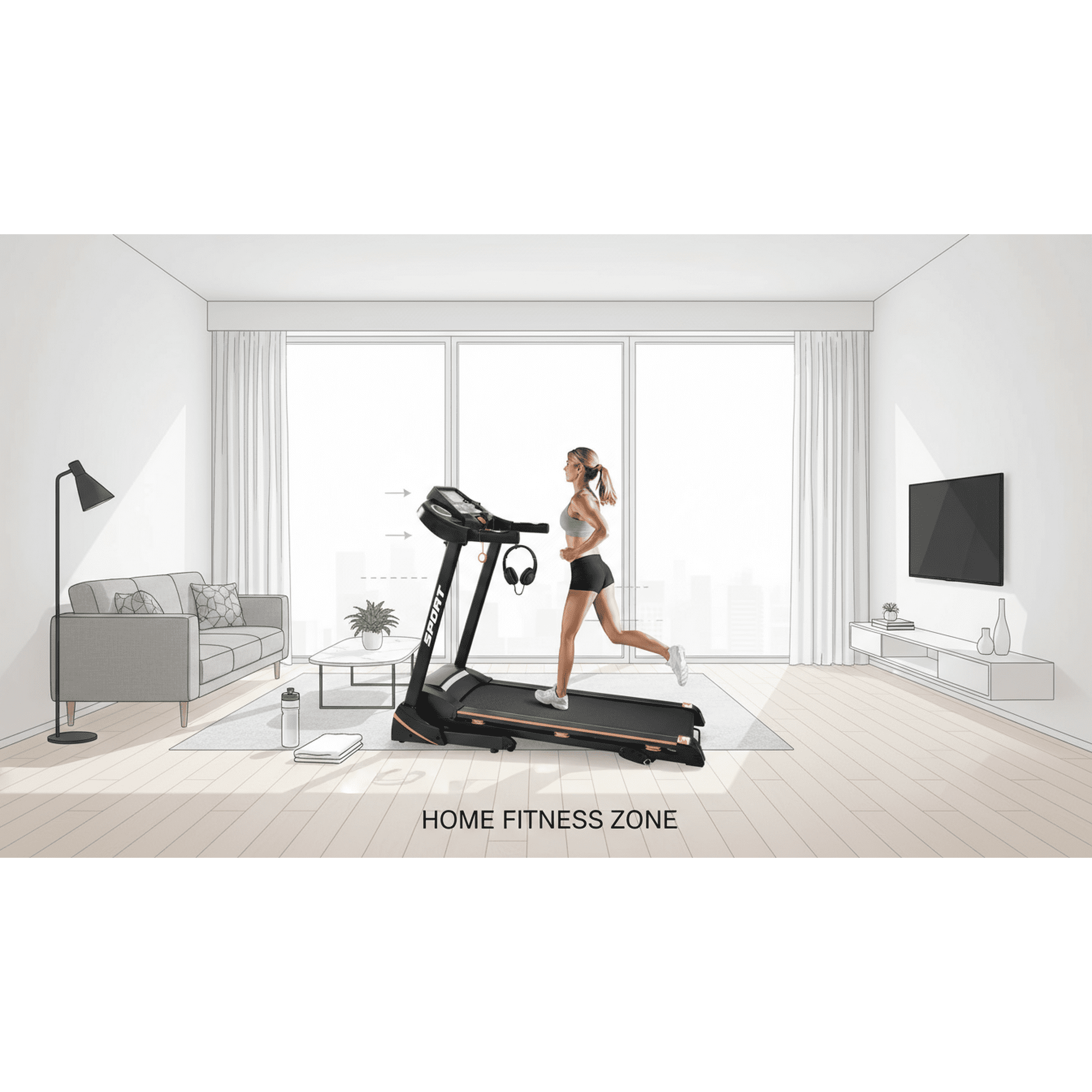 Click here for Unbranded Folding Electric 3.5hp Treadmill With In... prices