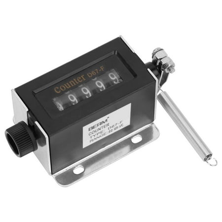 Mechanical Counter, D67F 5 Digit Counter 0-99999 Manual Mechanical ...