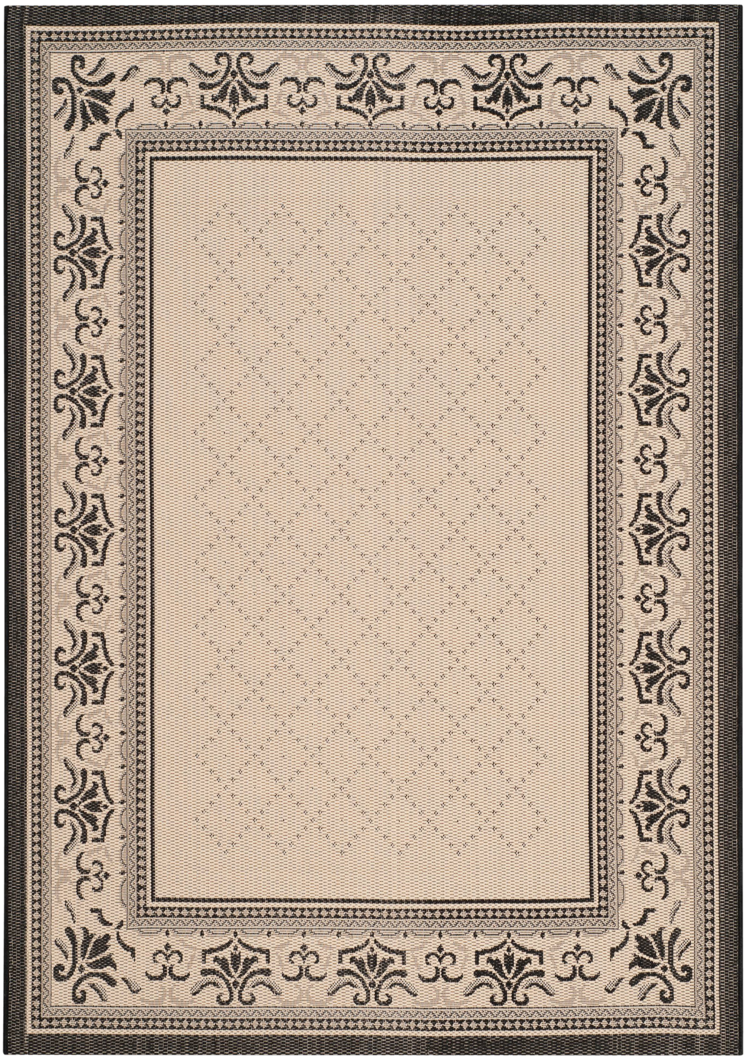 SAFAVIEH Courtyard Eva Traditional Indoor/Outdoor Area Rug, 5'3" x 7'7 ...