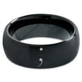 Tungsten Semicolon Punctuation Mark Symbol Band Ring 8mm Men Women ...