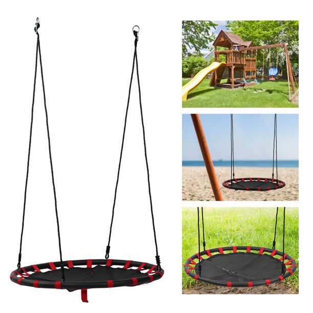 Keenso Hanging Swing, 100cm Knitting Fabric Tree Swing Chair Super ...