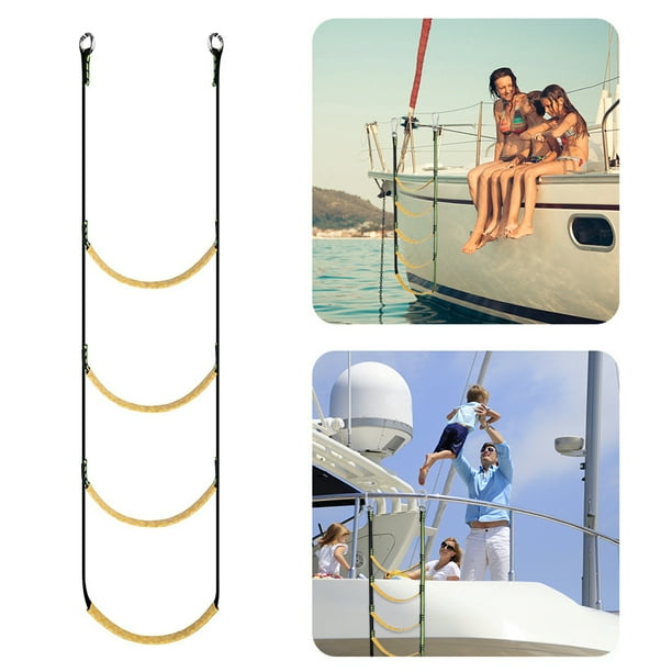 Folding Hanging Rope Ladder Light-weight Uv-proof Water Entertainment ...