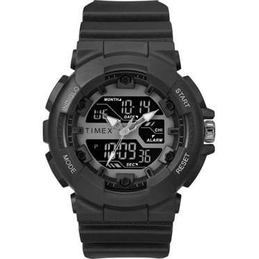 Timex Men's DGTL Analog-Digital 50mm Black Watch, Resin Strap - Walmart.com