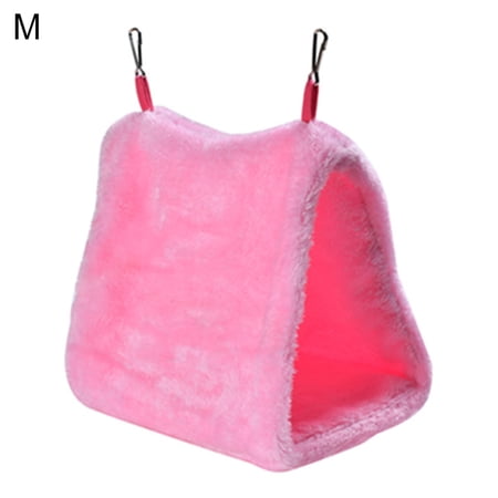 HEVIRGO Pets Hamster Rabbit Bird Hanging Bed House Warm Soft Cage ...