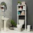 Inval America 3-Shelf Resin Bathroom Over-the-Toilet Shelving Unit in ...