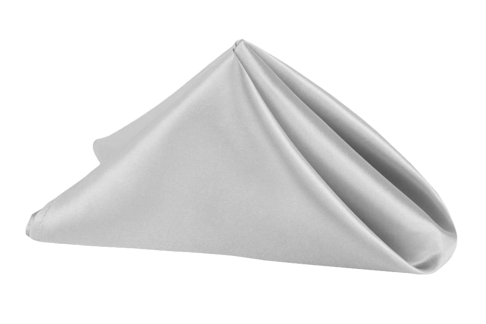 10 Pieces, Satin Napkin 20"x20" square Edge: Hemmed Material: 100% ...