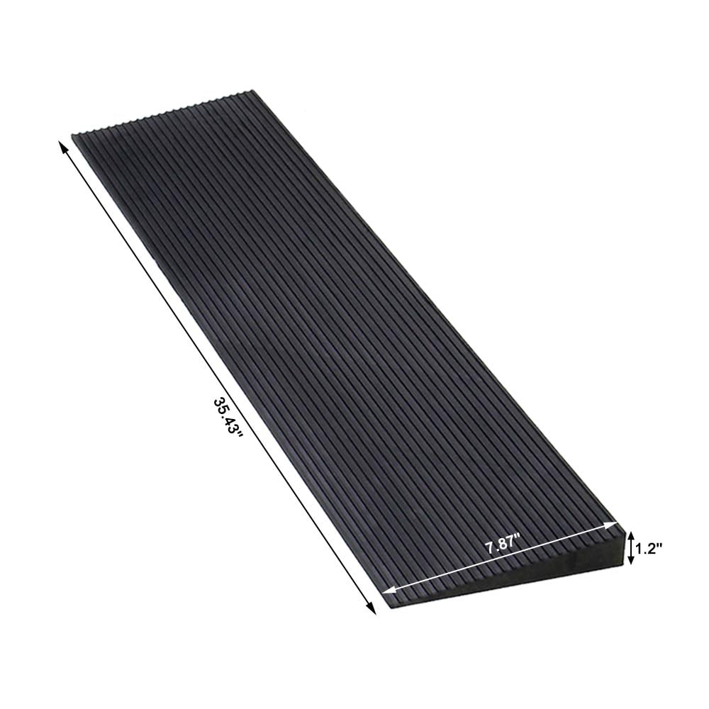 Ruedamann 1.2'' Rise Non-Skid Solid Rubber Wheelchair Ramp for ...