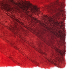 8x10ft Thick Pile Living Room Rug, Dark Red Light Red, Large Geometric ...