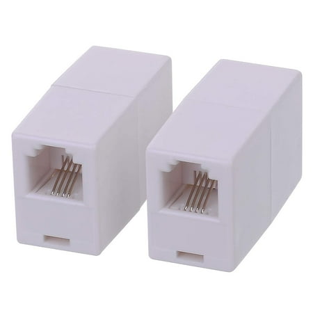 (2pack) RJ11 6P4C Phone Line Coupler,Inline Couplers,Modular Female to ...