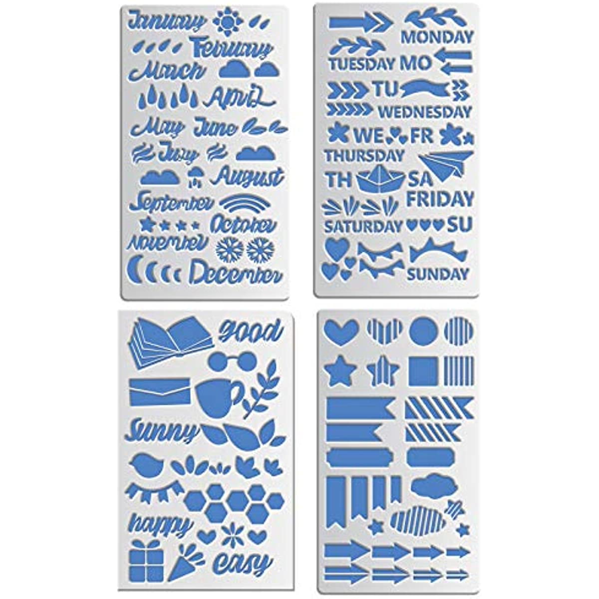 Metal Stencils Journal Stencil Template for Wood Carving Drawings and ...