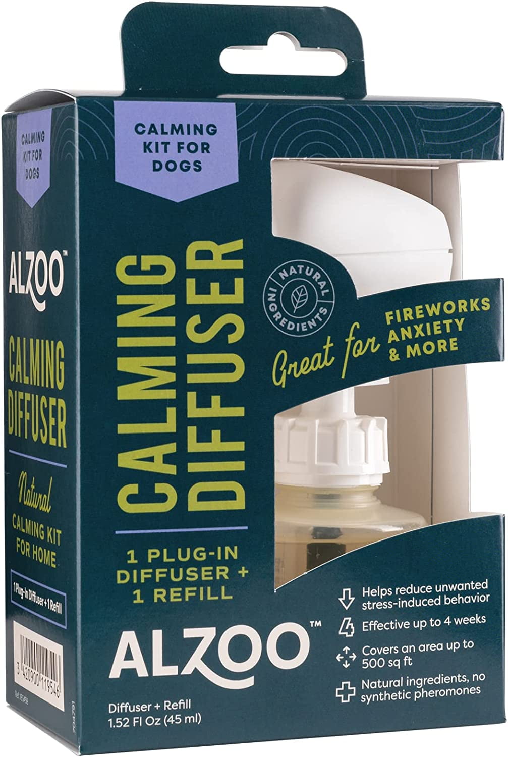 ALZOO All Natural Calming Plug-in + Refill for Dogs - Walmart.com