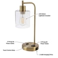 Free Shipping! Lavish Home Modern Touch Control Lamp with USB Ports and ...