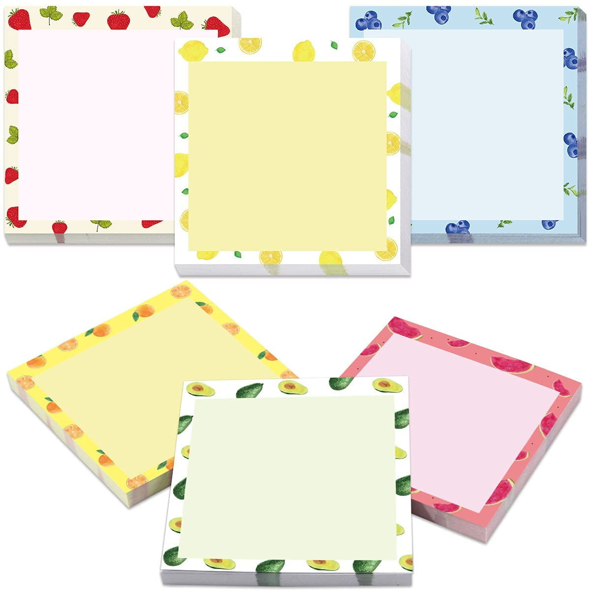Sticky Notes Floral Note Pads Cute Sticky Notes Notepads Memo Pads 3 x ...