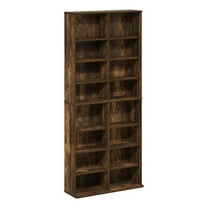 Pemberley Row Composite Wood White Media Storage Tower Rectangular ...