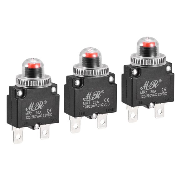 20 Amp Push Button Circuit Breaker