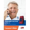 Consumer Cellular, Link II, Red - Flip phone - Walmart.com
