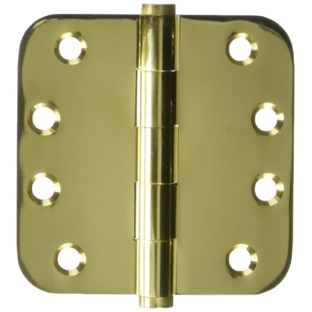 Deltana DSB4R53 Solid Brass 4-Inch x 4-Inch x 5/8-Inch Radius Hinge | Walmart Canada
