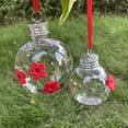 2PCS Globe Hummingbird Feeder, 2.4in Hanging Wild Bird Water Feeder ...