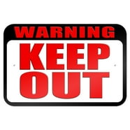 Warning Private Property Keep Out Sign - Walmart.com