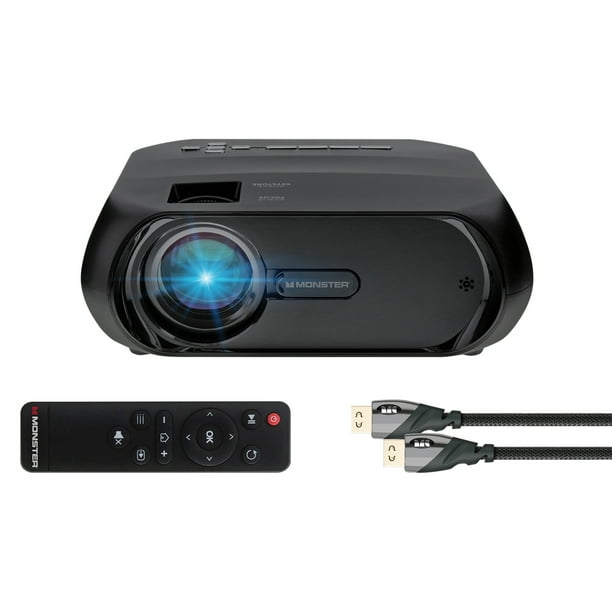 Monster Image Pro 720P HD TFT LCD Projector, 1920x1080 HD Max ...