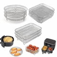 Stackable Fryer Rack, Stainless Steel Mesh Dehydrator Racks, Multi ...