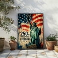 Affixzi 250th Anniversary Poster, Patriotic Statue Wall Art, Americana ...