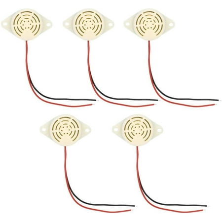 Active Buzzer, 5pcs DC 3-24V 95dB Active Buzzer Alarm Continuous Beep ...