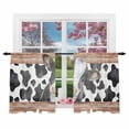 Brown Farm Cow Sheer Curtains for Living Room Bedroom, Country Vintage ...