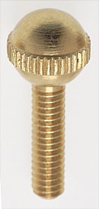 Satco Solid Brass Thumb Screws Burnished and Lacquered 8/32 Ball Head 5 ...